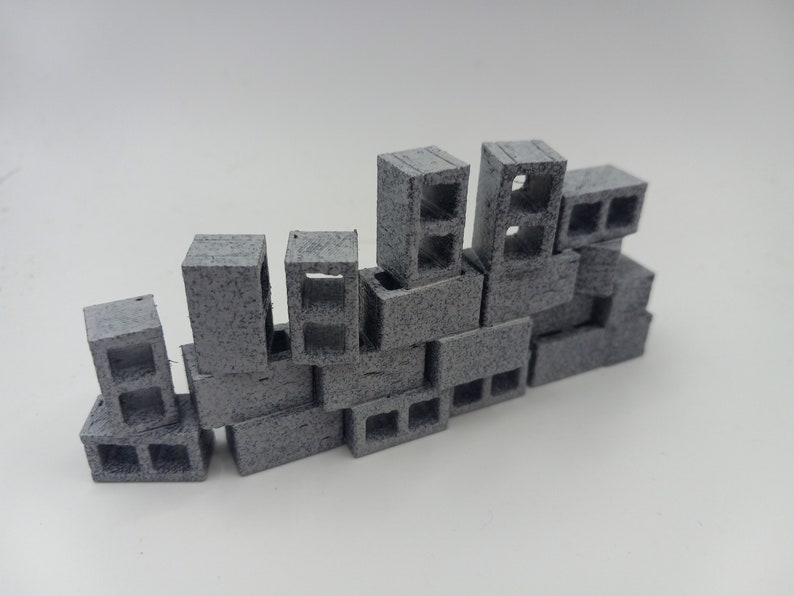 Miniature Cinder Block Walls - Etsy