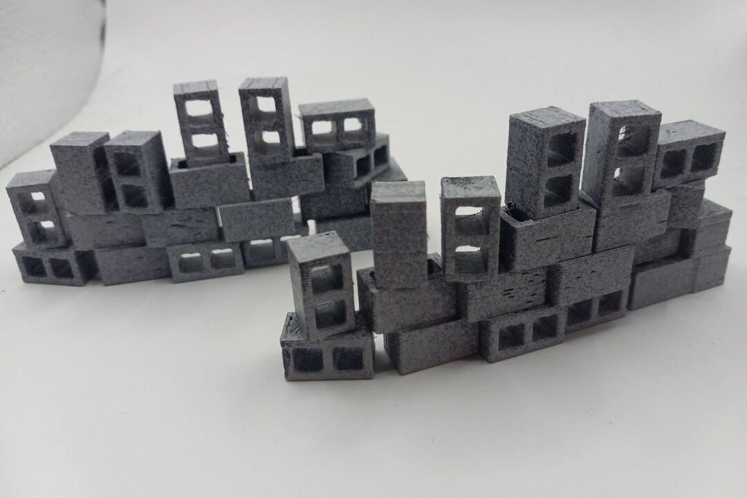 Miniature Cinder Block Walls - Etsy