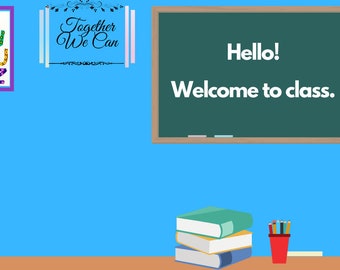 Zoom Classroom Backgrounds - Etsy
