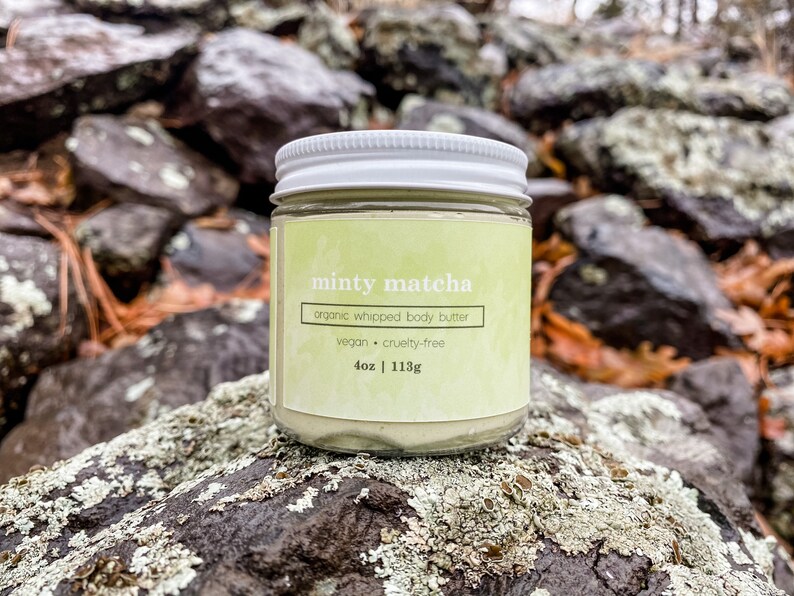 Minty Matcha Peppermint Tea Tree Organic Body Butter - Etsy