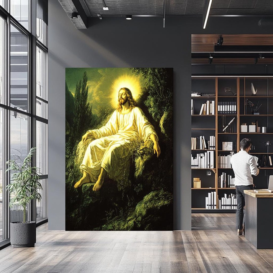 Jesus Peace Garden Wall Art | Jesus Wall Art, Religious Gift , Jesus ...