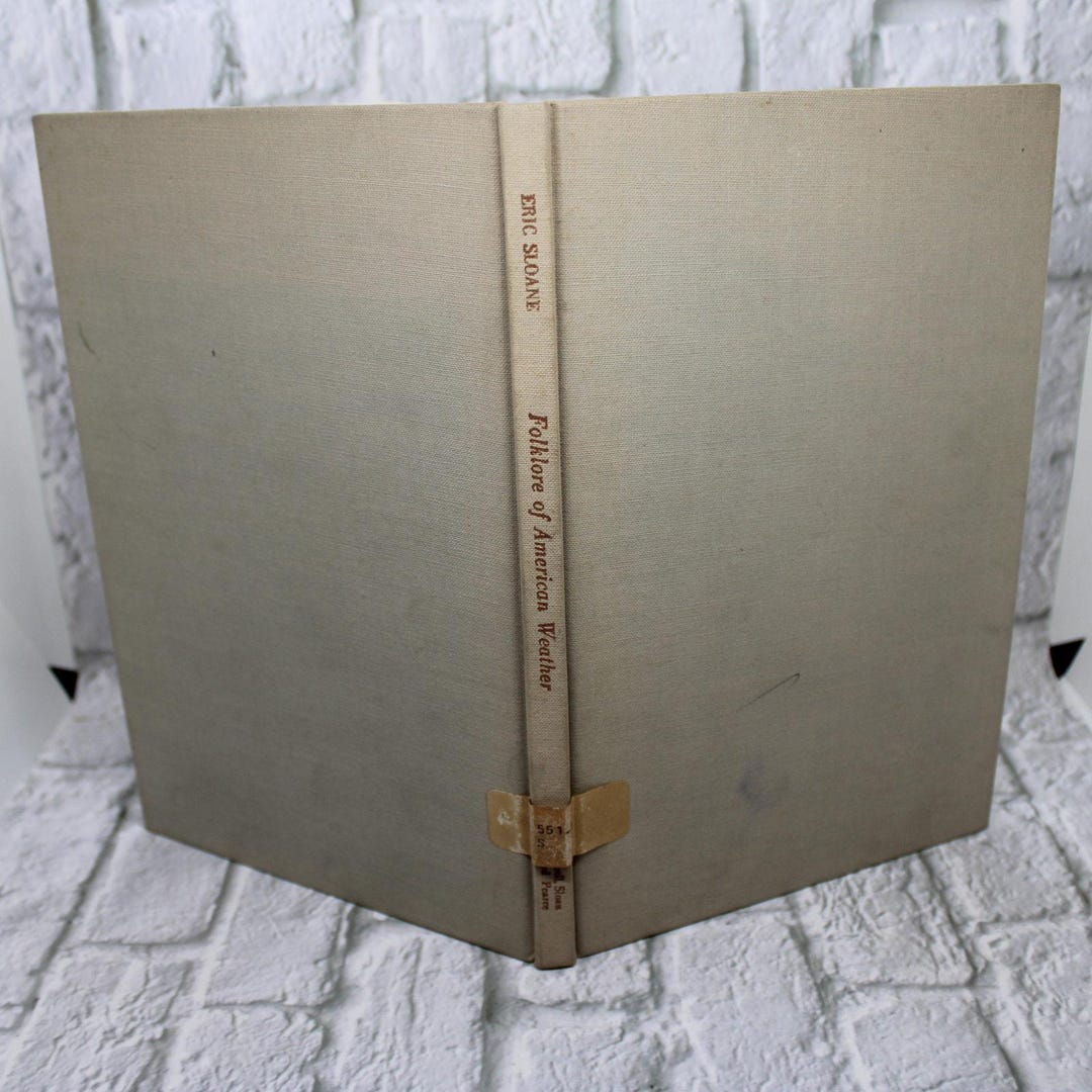 Folklore of American Weather - Eric Sloane; 1966; Third Printing - Etsy