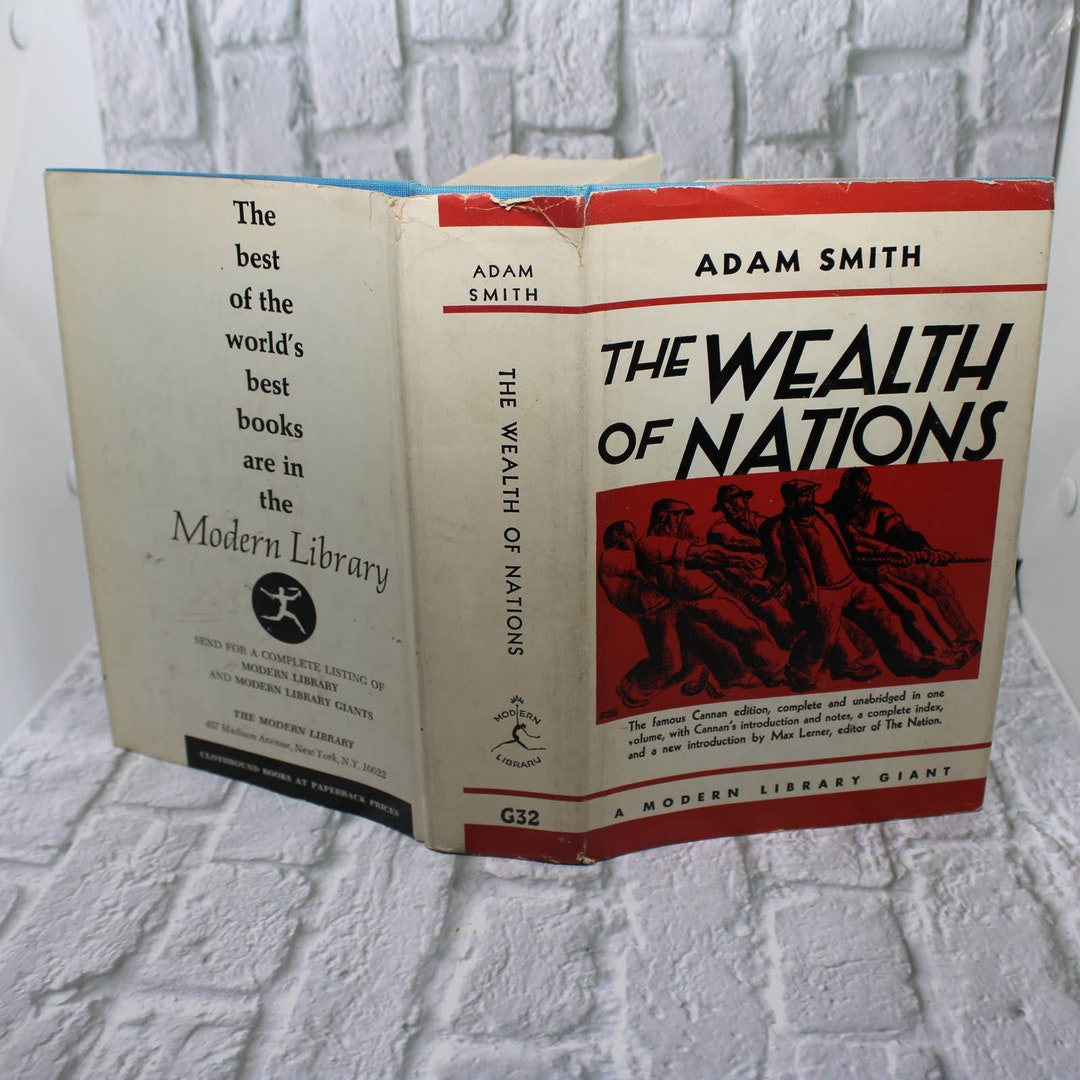 The Wealth of Nations Adam Smith Modern Library G32 - Etsy