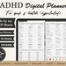 Adult ADHD Daily Planner,adhd Digital Planner for Ipad, Goodnotes ...