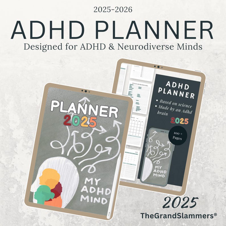 ADHD Digital Planner, 2025 2026 Planner (made by an Adhder),canva ...