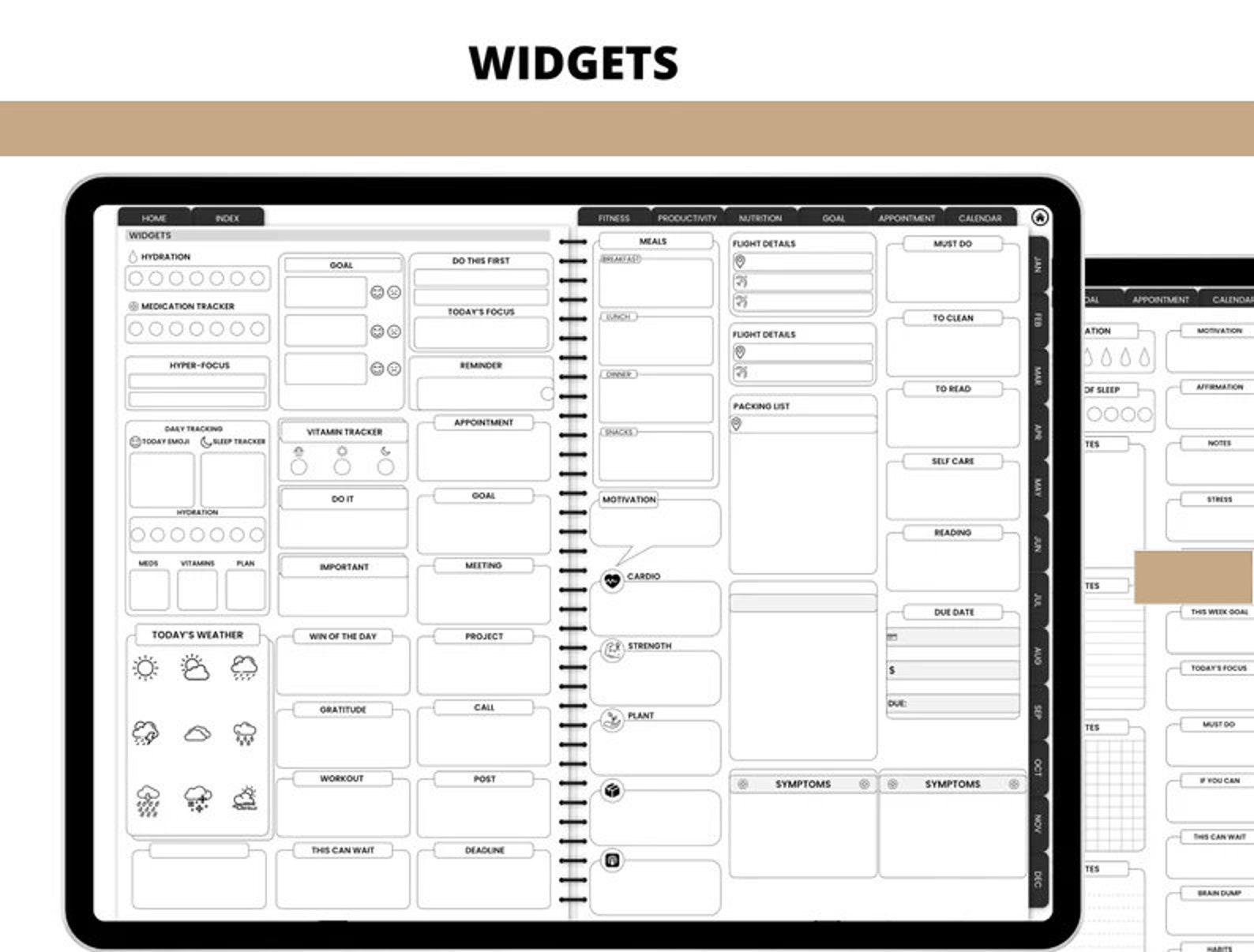 Adult ADHD Daily Planner,adhd Digital Planner for Ipad, Goodnotes ...