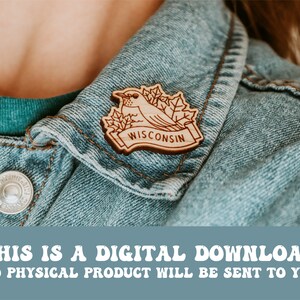 Wisconsin Icons Pin SVG, Ai, EPS Files - Wisconsin Svg - State Bird Svg ...