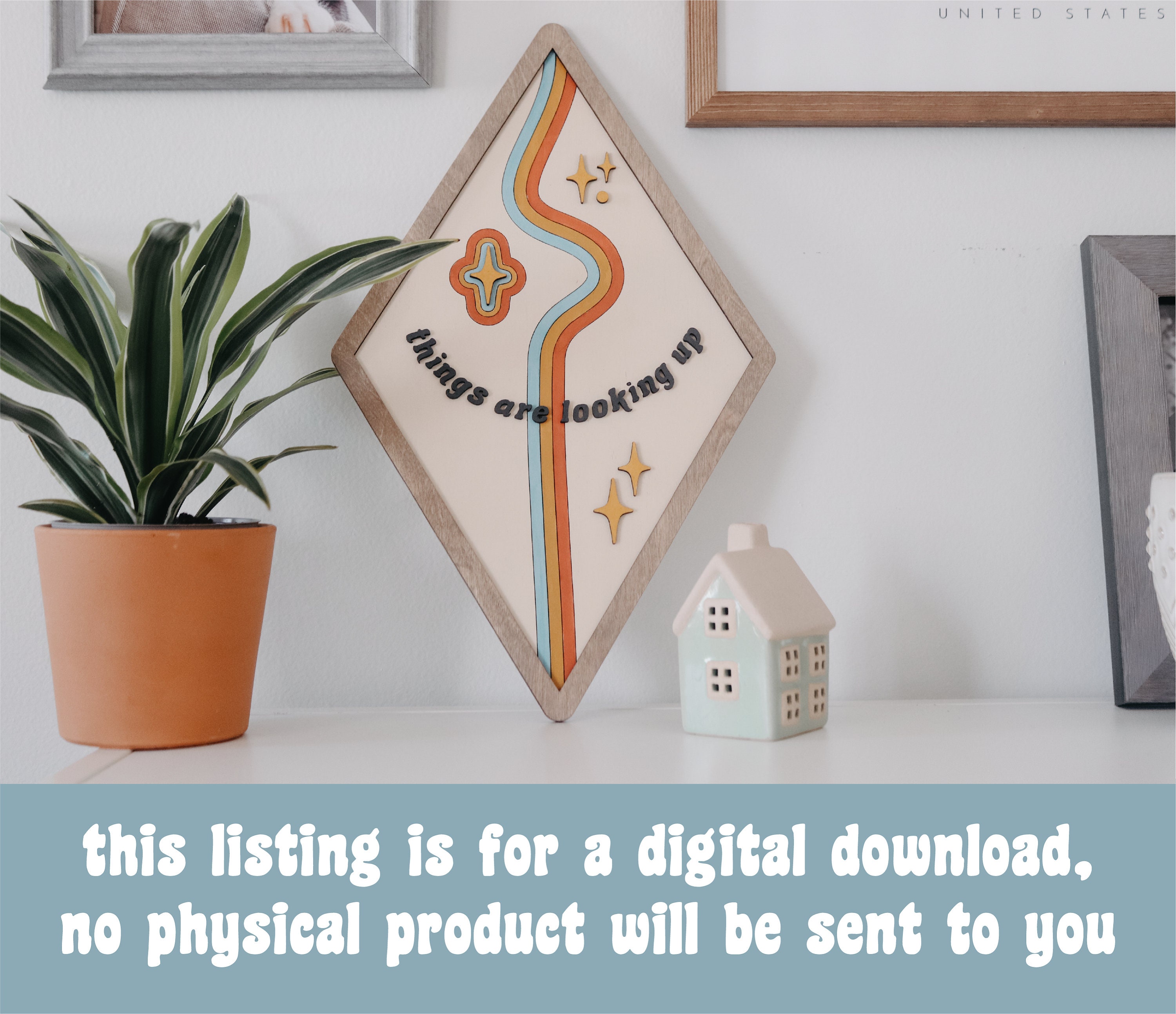 Things Are Looking up Sign Svg Eps Ai Files Glowforge SVG - Etsy