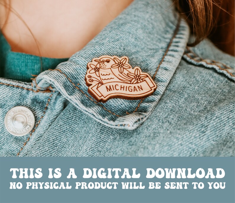 Michigan Icons Pin SVG Ai EPS Files Michigan Svg State - Etsy