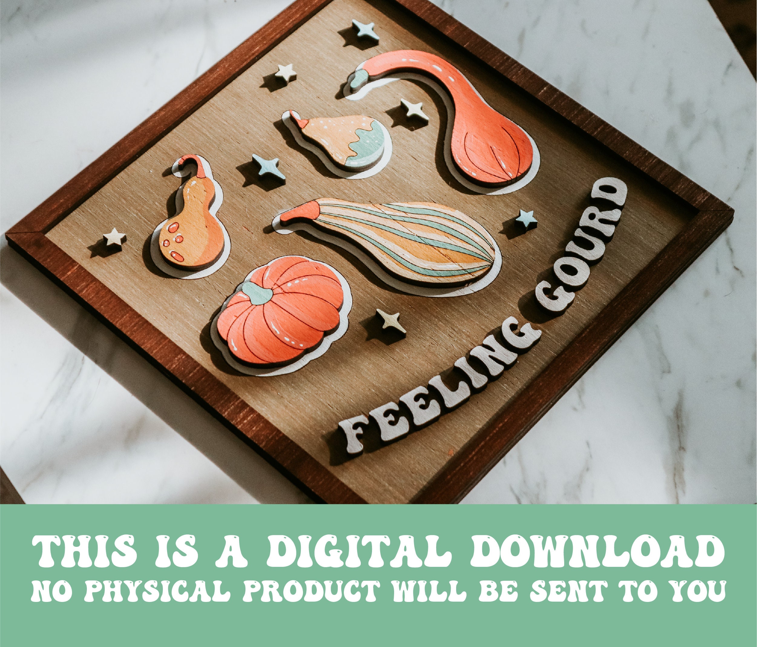 Feeling Gourd Sign Svg Eps Ai Files Glowforge SVG Files - Etsy