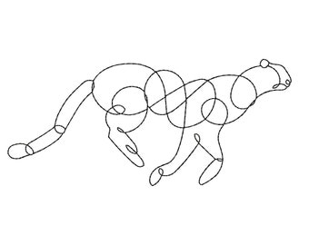 The Beatles Abbey Road One Line Embroidery Design for Machine - Etsy