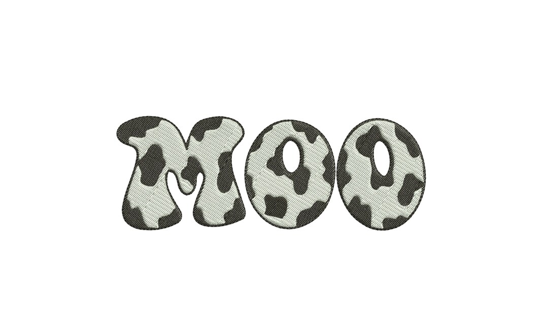 Moo Cow Skin Embroidery Design for Machine Embroidery. - Etsy
