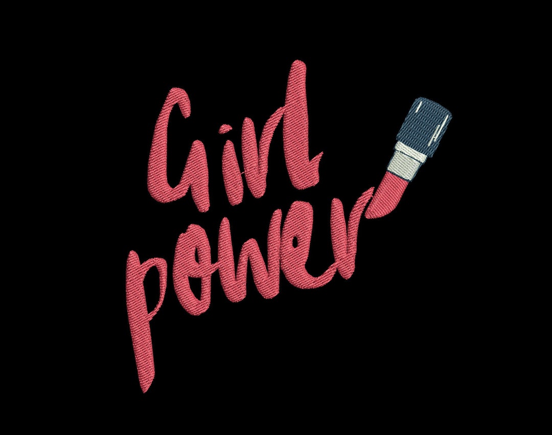 Girl Power Embroidery Design for Machine Embroidery. - Etsy