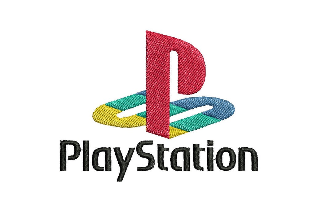 Vintage Playstation 1 Logo, Embroidery Design for Machine Embroidery ...