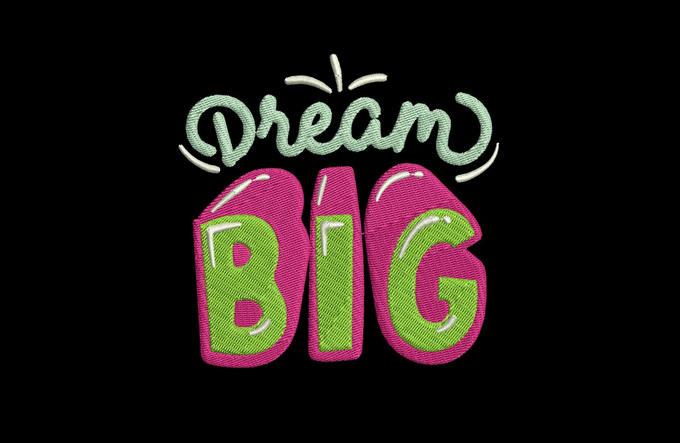 Dream Big Embroidery Design for Machine Embroidery. - Etsy