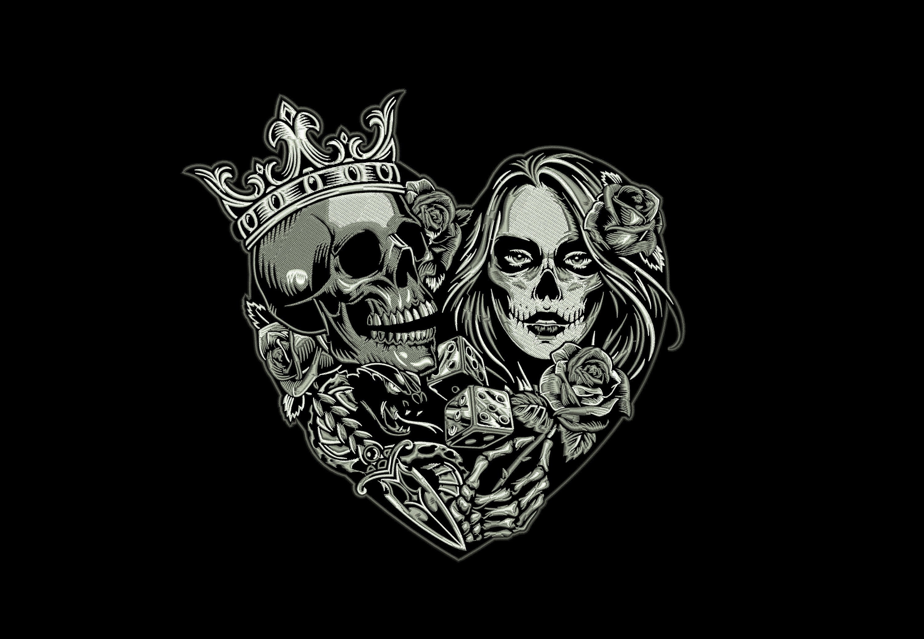 Skulls And Hearts And Roses