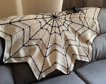 Spider Web. Crochet Afghan - Etsy