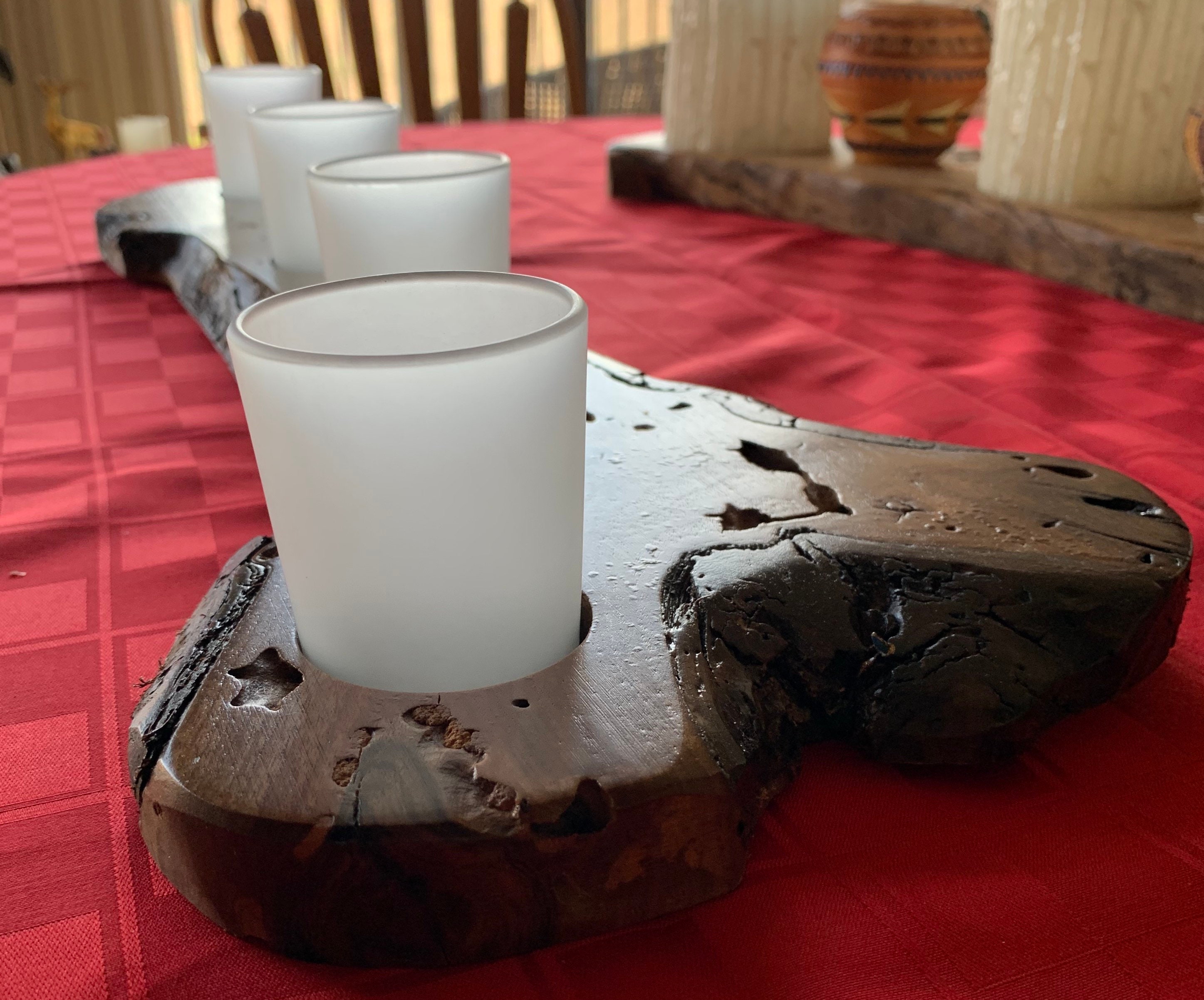Beautifully Handcrafted Rustic Votive Candle Holder 4 Frosted - Etsy