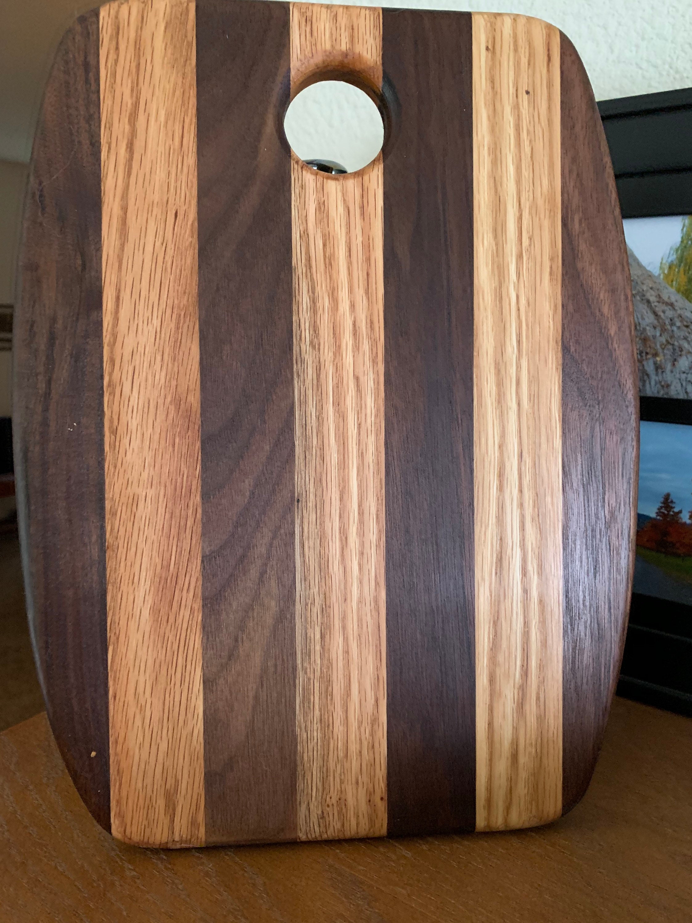A Beautiful Oak and Walnut Cheese Board Handmade With Love. Cured With ...
