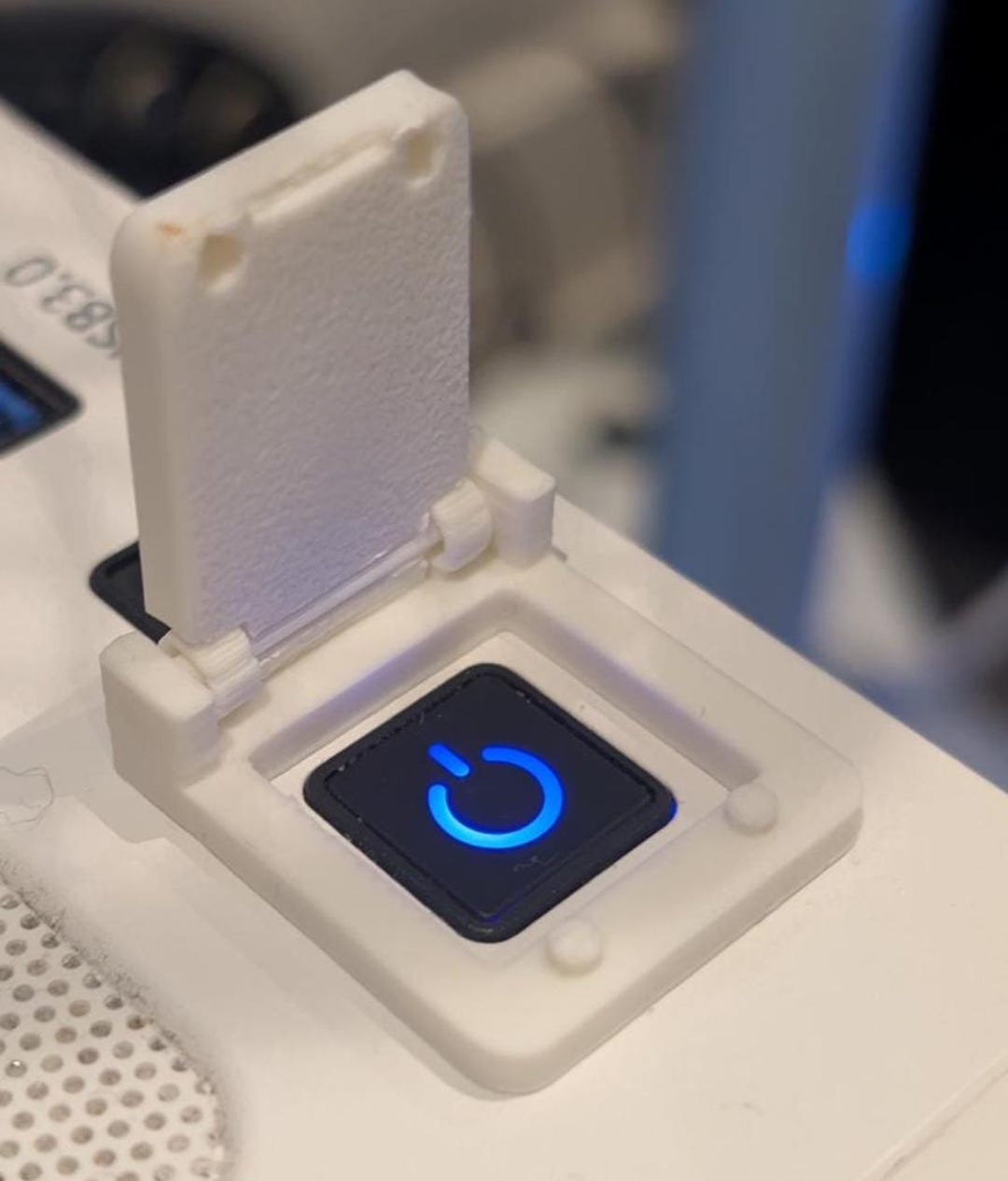3D Printed PC Power Button Cover: Cat & Child Proof - Etsy UK