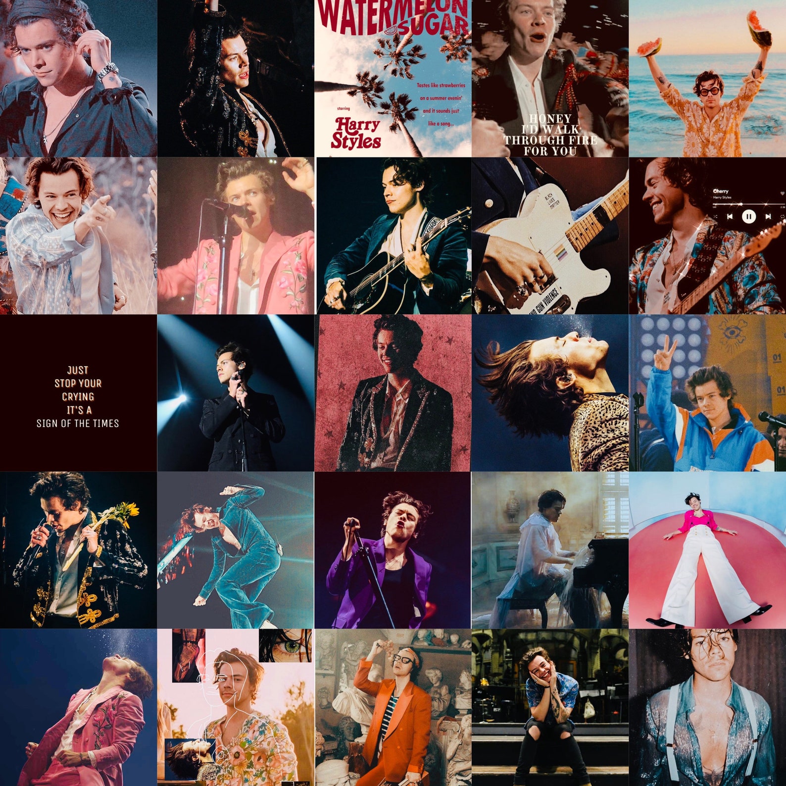 Harry Styles wall collage | Etsy