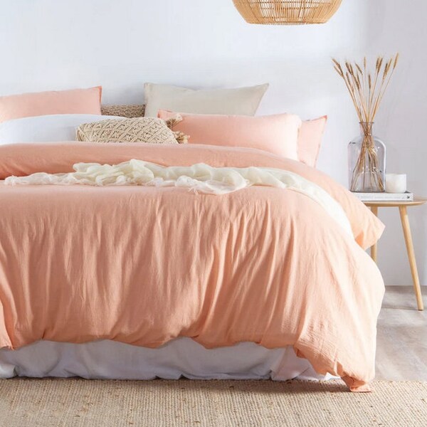 Peach Bedding - Etsy