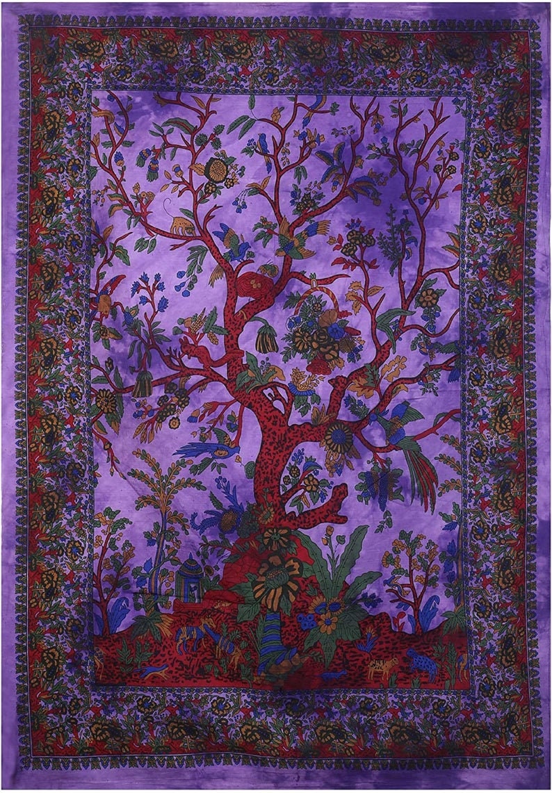 Tree of Life Tapestry Bohemian Tapestry Tree of Life - Etsy
