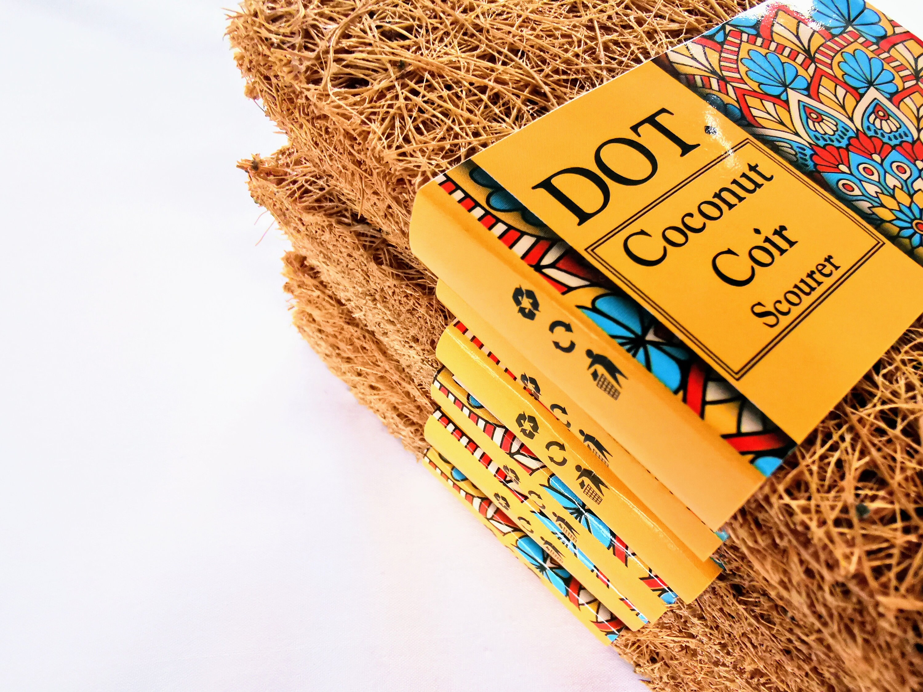 Handmade Coconut Coir Fibre Scrub Pad Scourers Soap Rest & Soap Saver ...