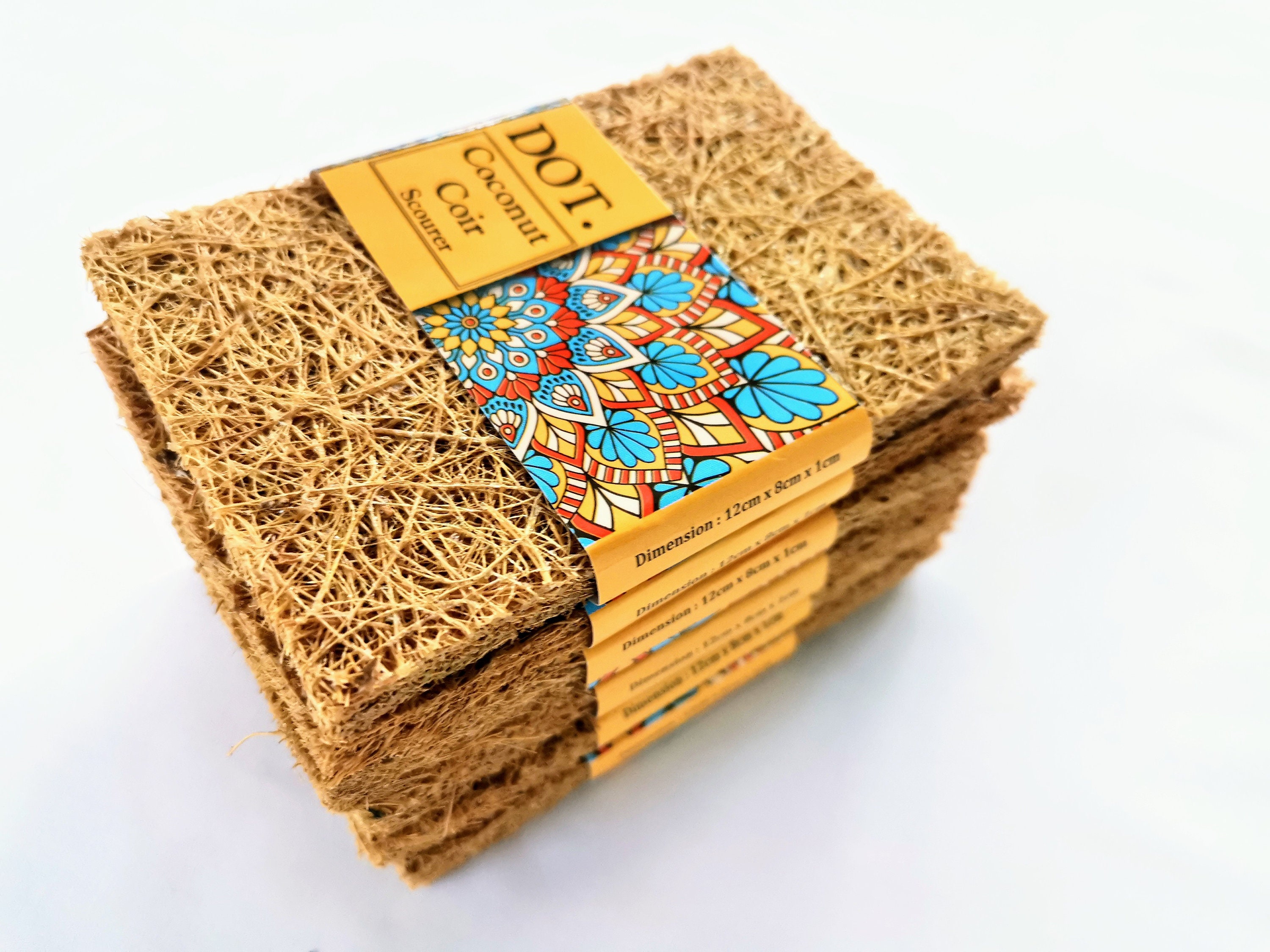 Handmade Coconut Coir Fibre Scrub Pad Scourers Soap Rest & Soap Saver ...