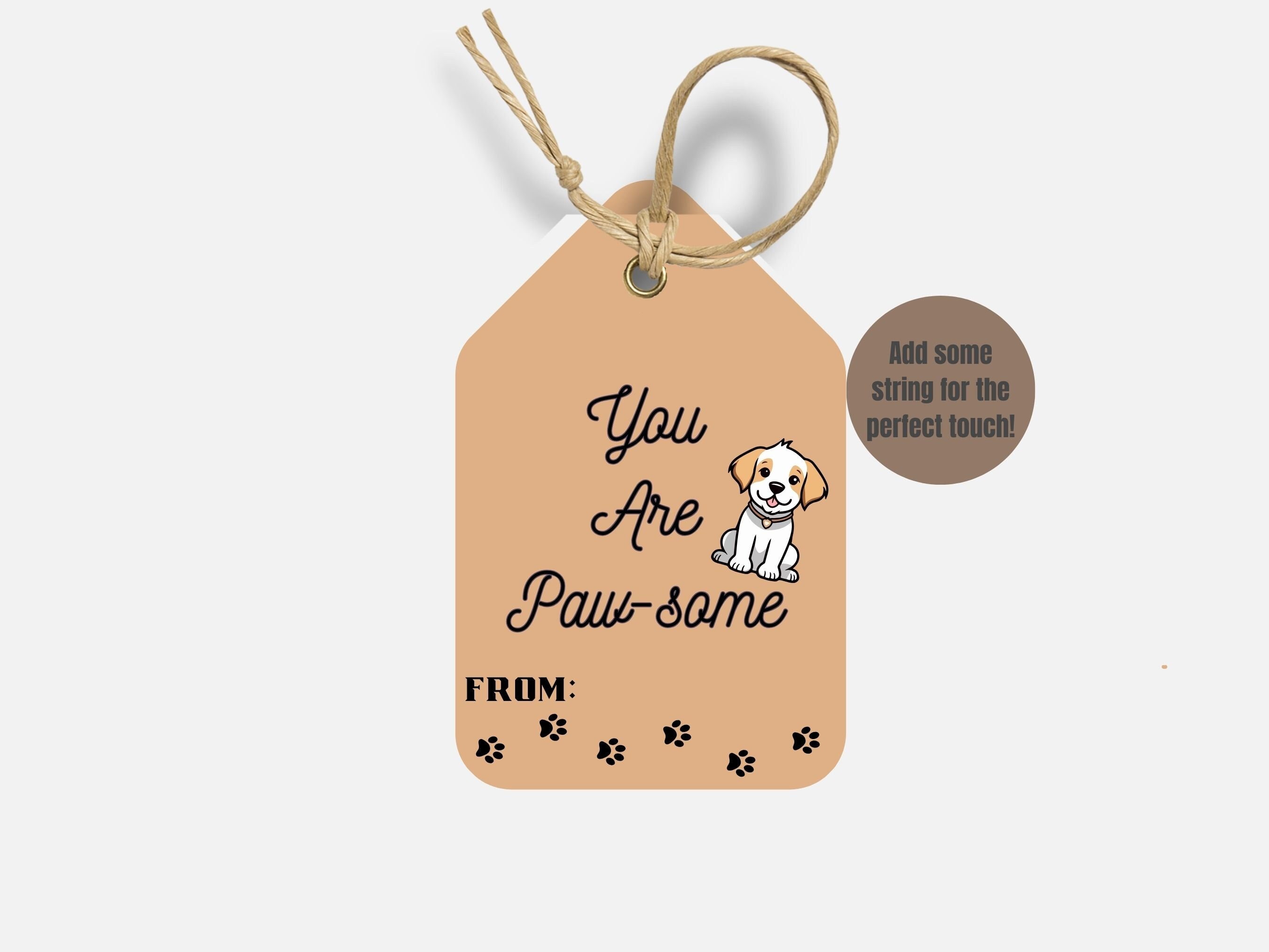 Teacher Appreciation Gift Tags, Printable pawsome - Etsy