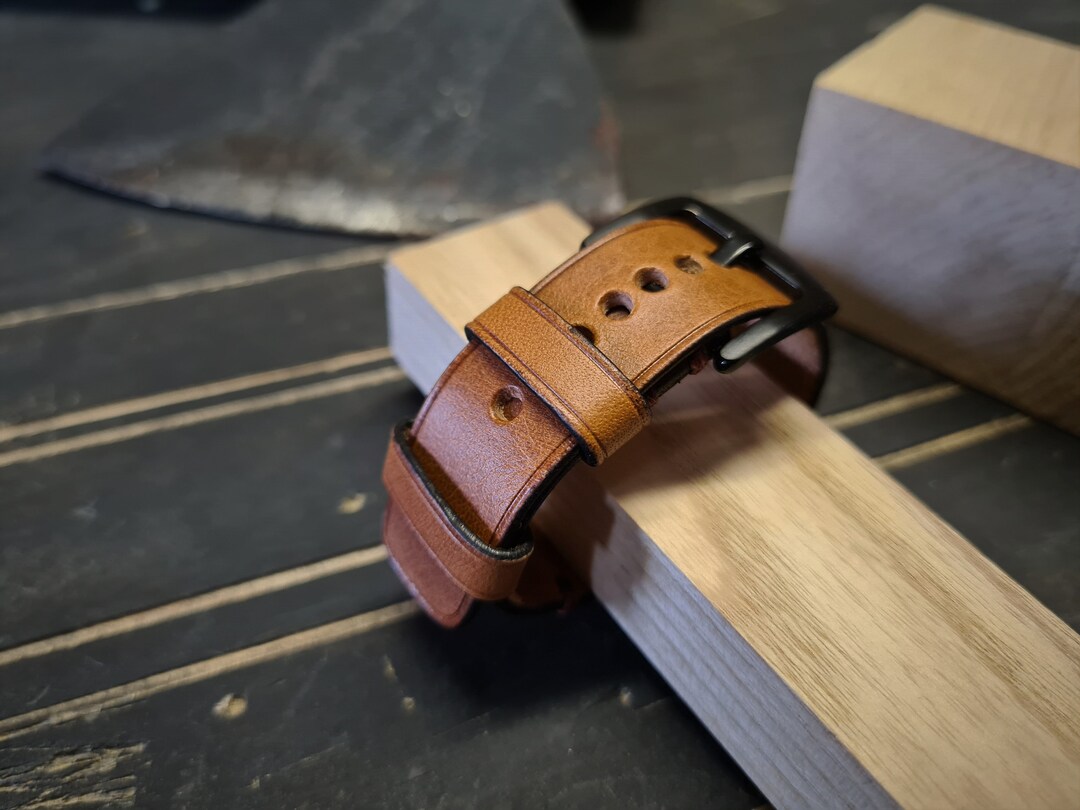 Mens Leather Watch Strap 20mm. Leather Watch Strap. Watch - Etsy