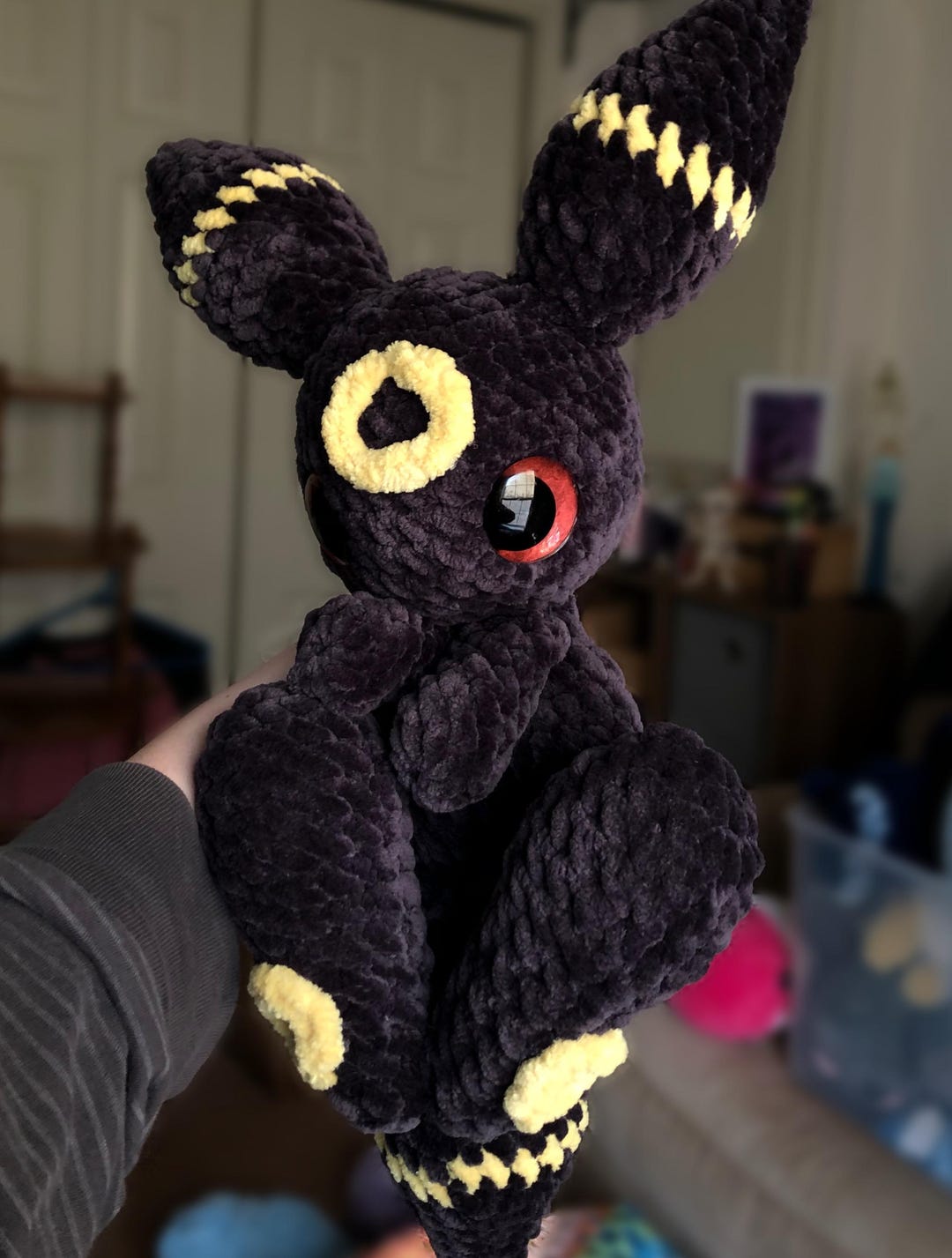 Custom Umbreon Eeveelution Crochet Plushie, Don’t Purchase - Etsy