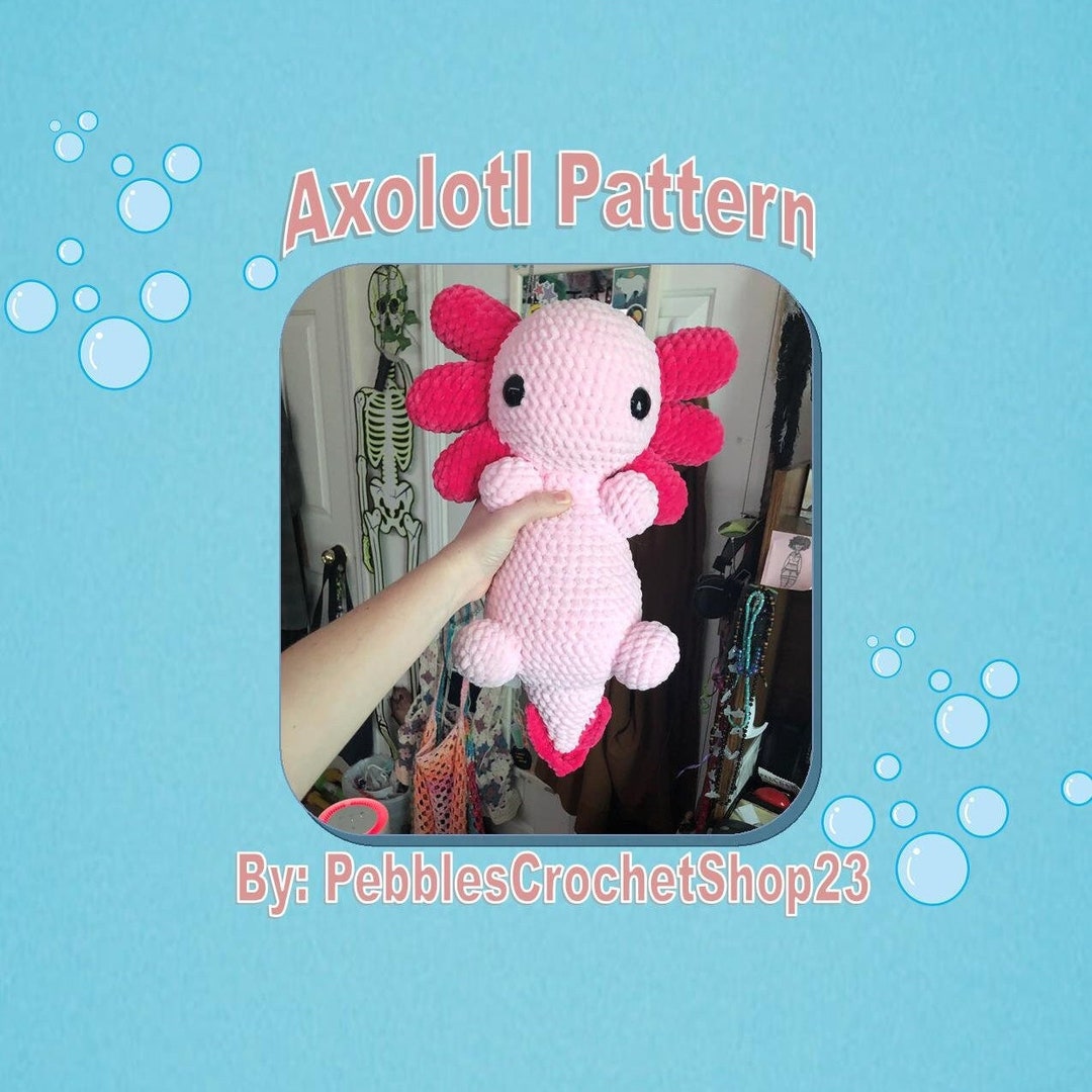 Large Crochet Axolotl Pattern, in US Crochet Terms - Etsy