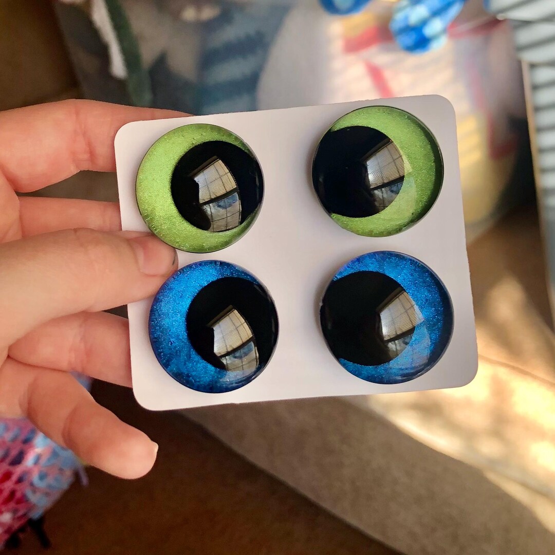 Dragon Fury Safety Eyes, 3D Sinker Eyes, for Amigurumi, Ready to Ship ...