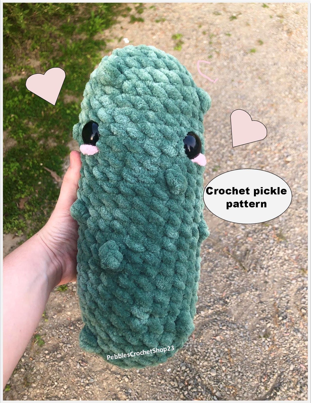 No-sew Pickle Crochet Pattern, in US Crochet Terms - Etsy