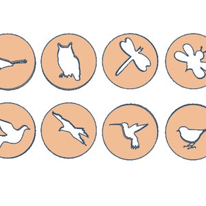 Set #12 - Flying Critters: 8 Extruder Discs - Etsy