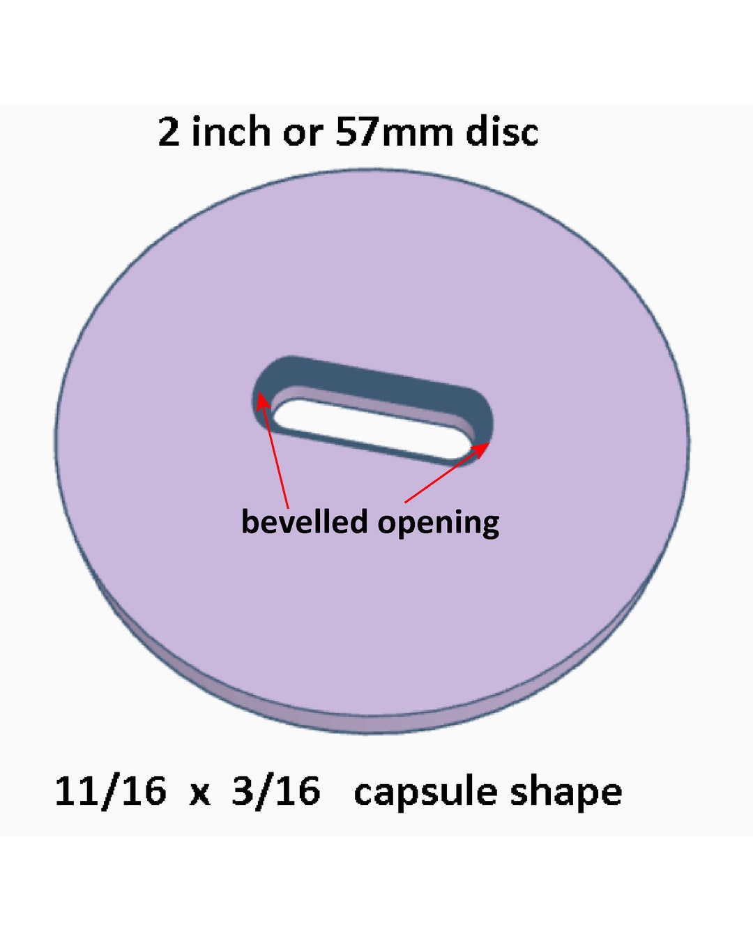 Cup Handle Die #699 - 11/16" X 3/16" Capsule-shaped Opening - Etsy