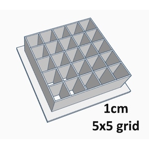 1cm 5x5 Grid for Color Mixing - Etsy