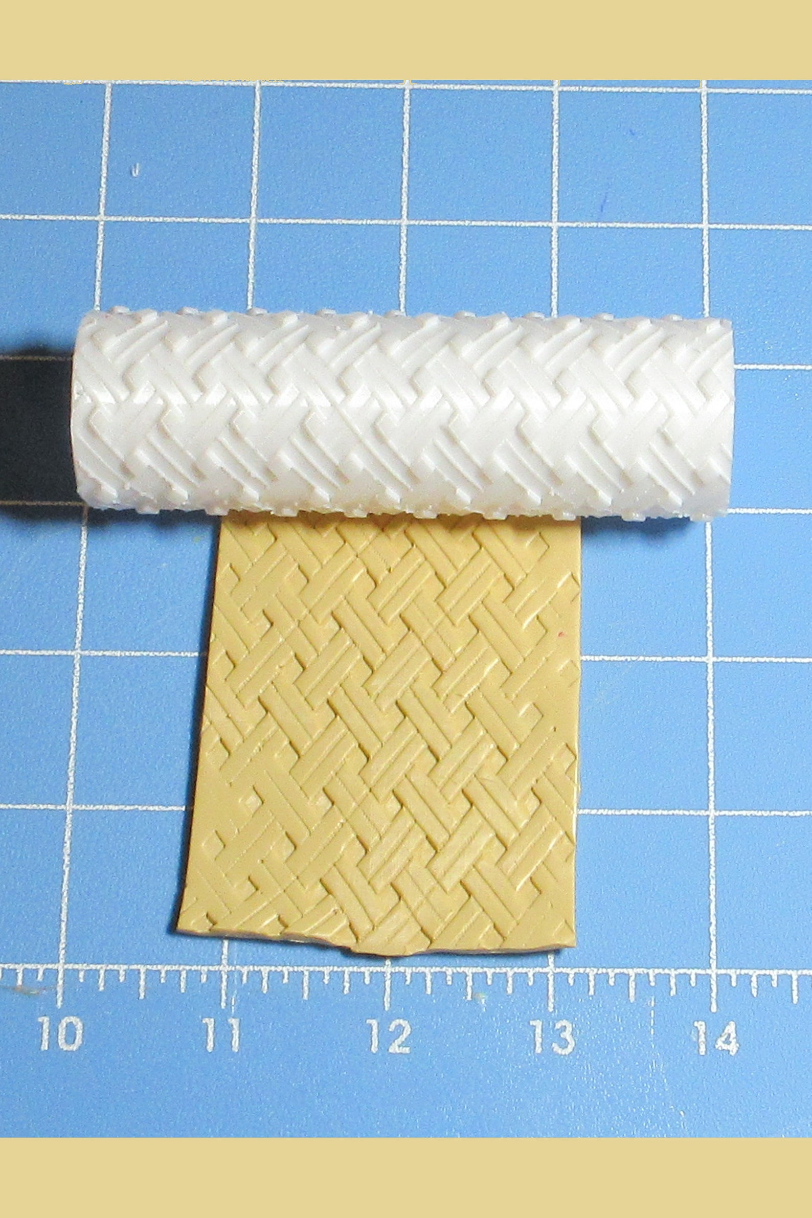 Texture Roller - Basket Weave - 4, 6 or 8 Inch, 1 Inch Diameter - Etsy