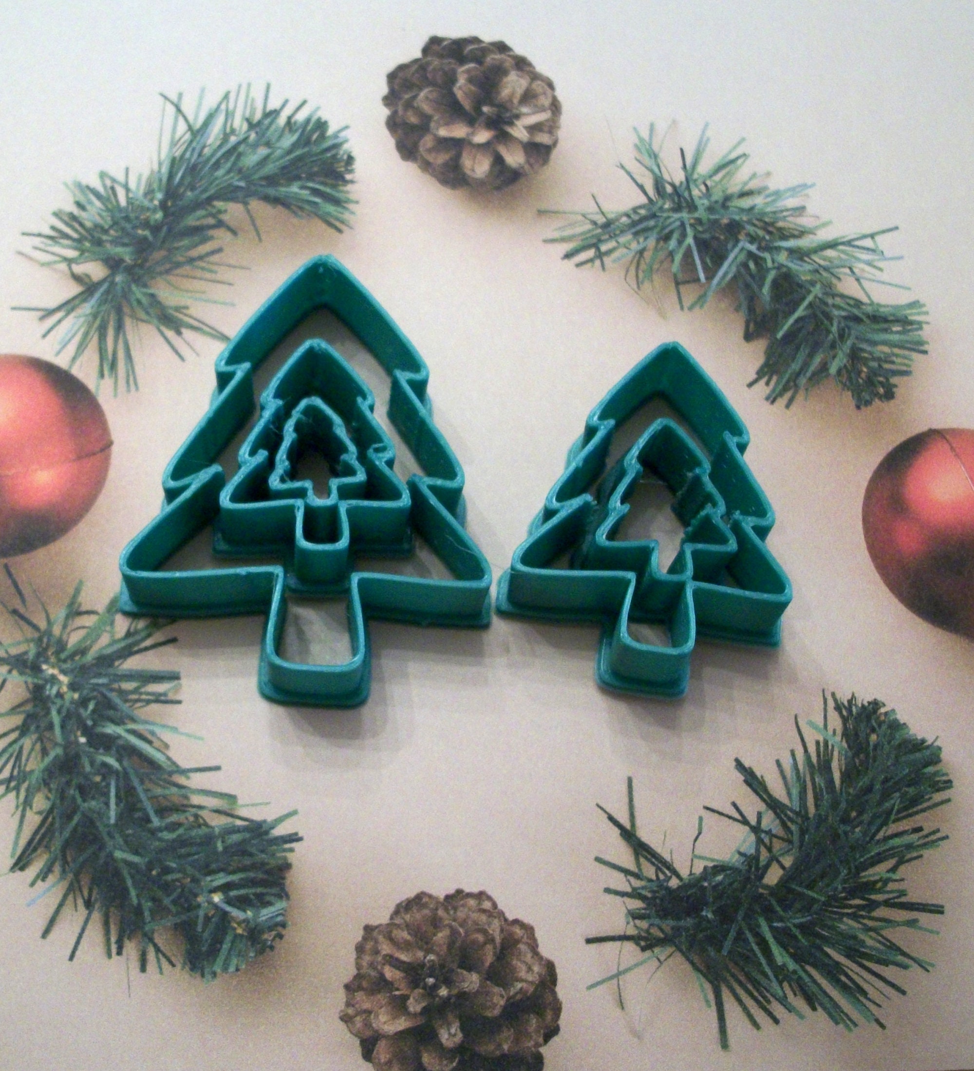 Christmas Tree Cookie/fondant/clay Cutters - Etsy
