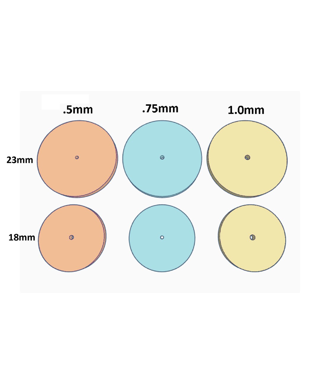 Sprinkles Disc - 1.0, .75 & .5mm Holes - Etsy