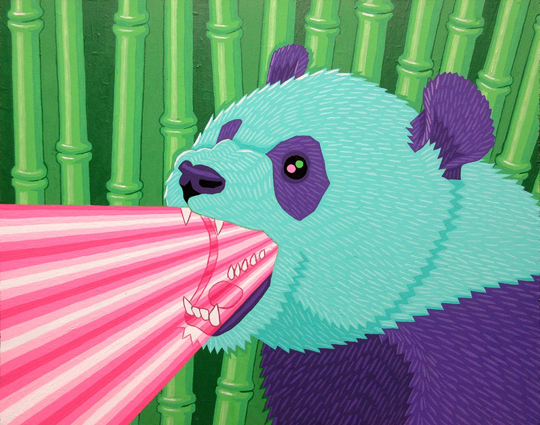 Panda Vomit Print - Etsy