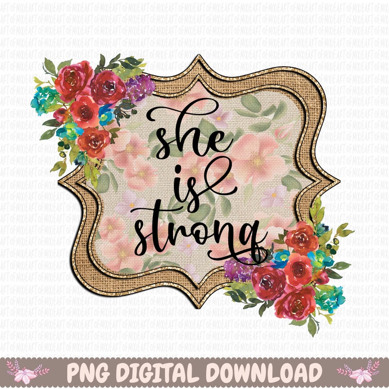 She is Strong Png Proverbs 31 25 Png Inspirational Png - Etsy