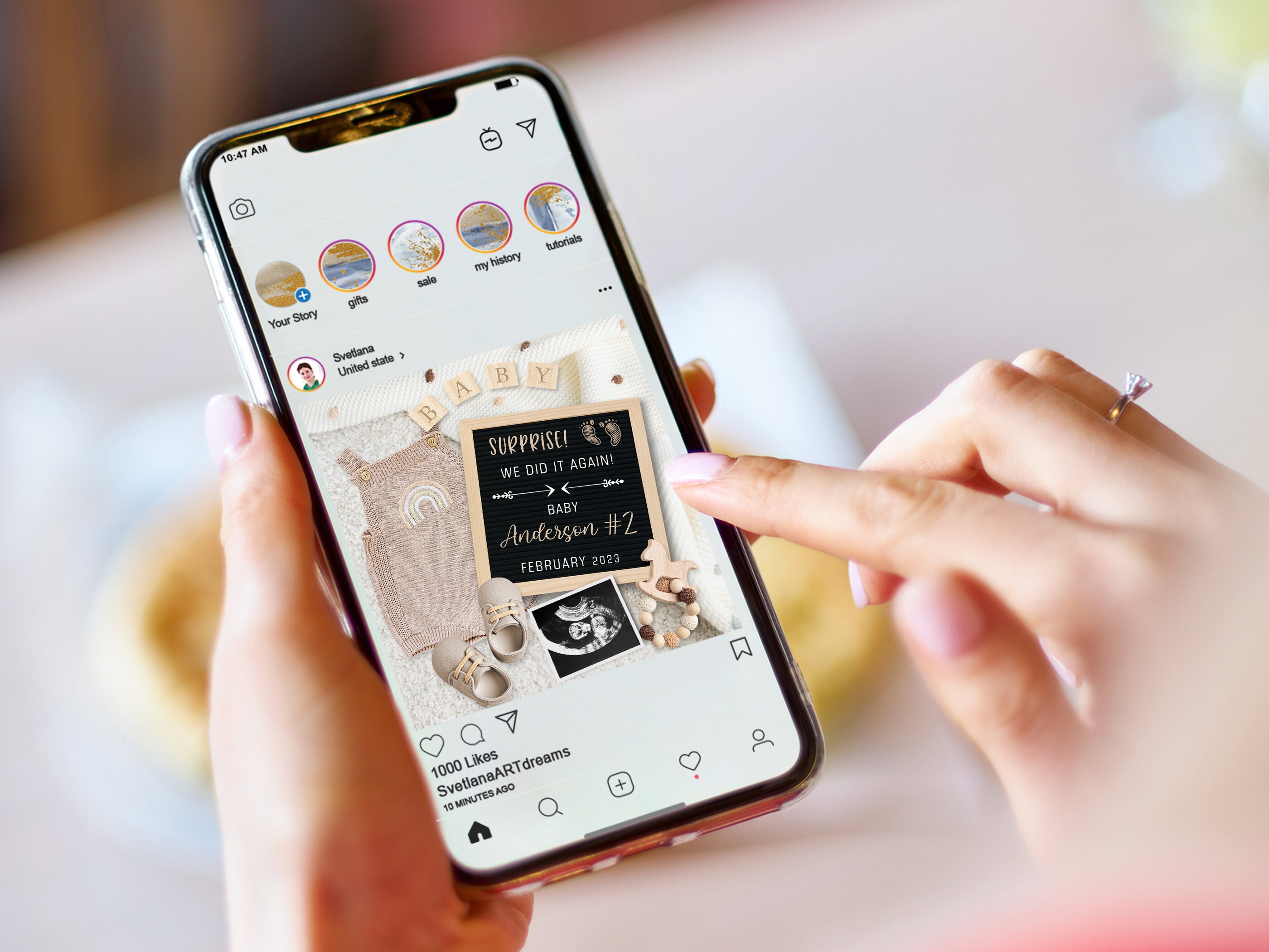 Baby Announcement Digital Pregnancy Card Here We Grow Again - Etsy