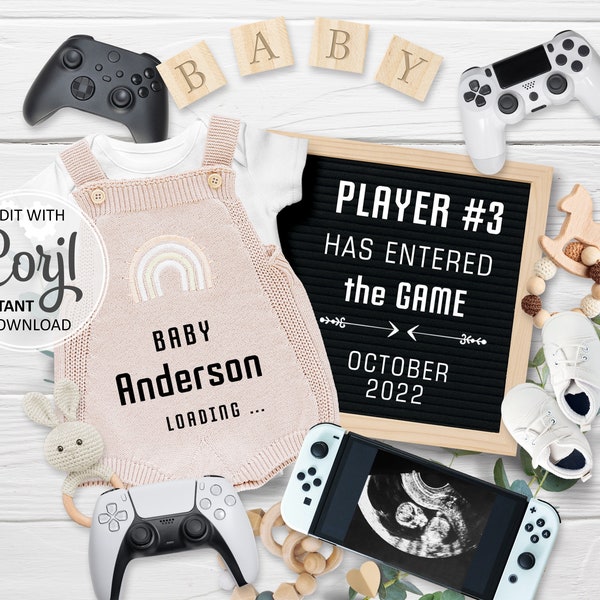 Video Game Pregnancy Announcement - Etsy