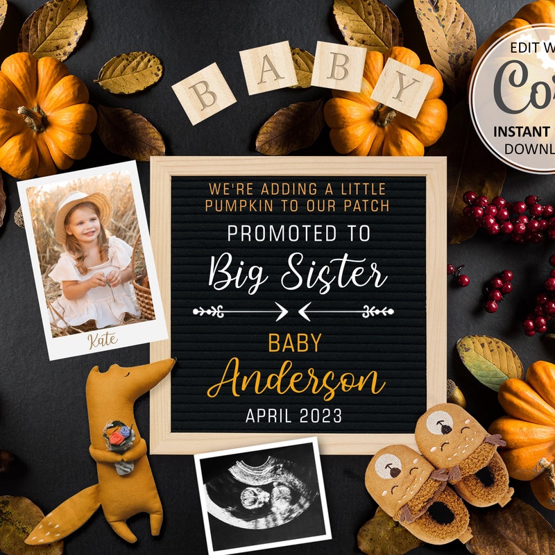 October Baby Announcement - Etsy
