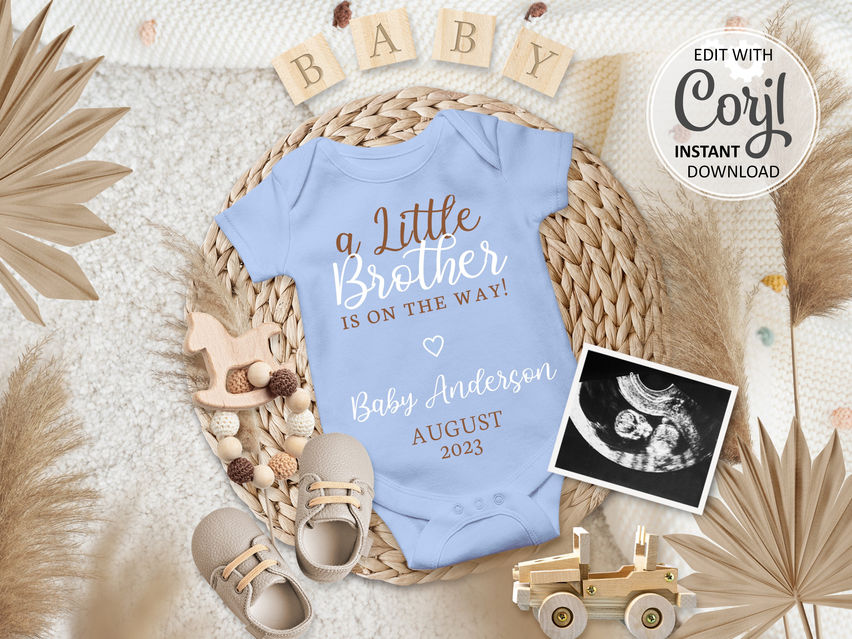 It's a Boy Gender Reveal Baby Boy Announcement Digital - Etsy