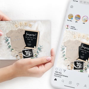 Baby Number 2 Announcement Digital Pregnancy, Second Baby #2 Reveal Due ...