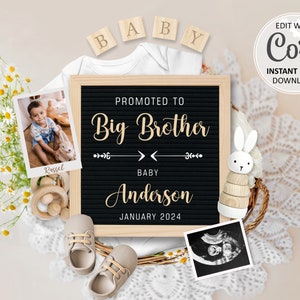 Big Brother Pregnancy Announcement Digital, Second Baby Announcement ...