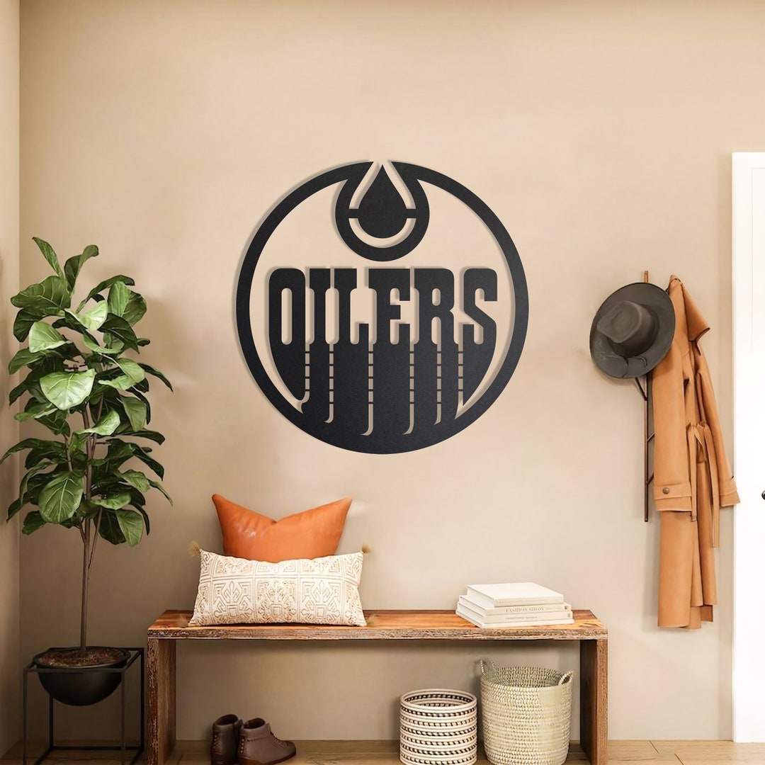 Edmonton Oilers Metal Wall Art, Edmonton Oilers Wall Sign, Edmonton ...